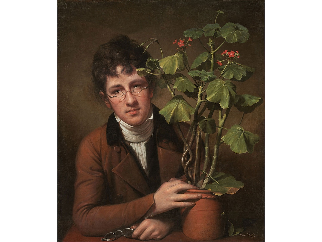 Rembrandt Peale : Rubens Peale With a Geranium (1801) - Giclee Fine Art ...