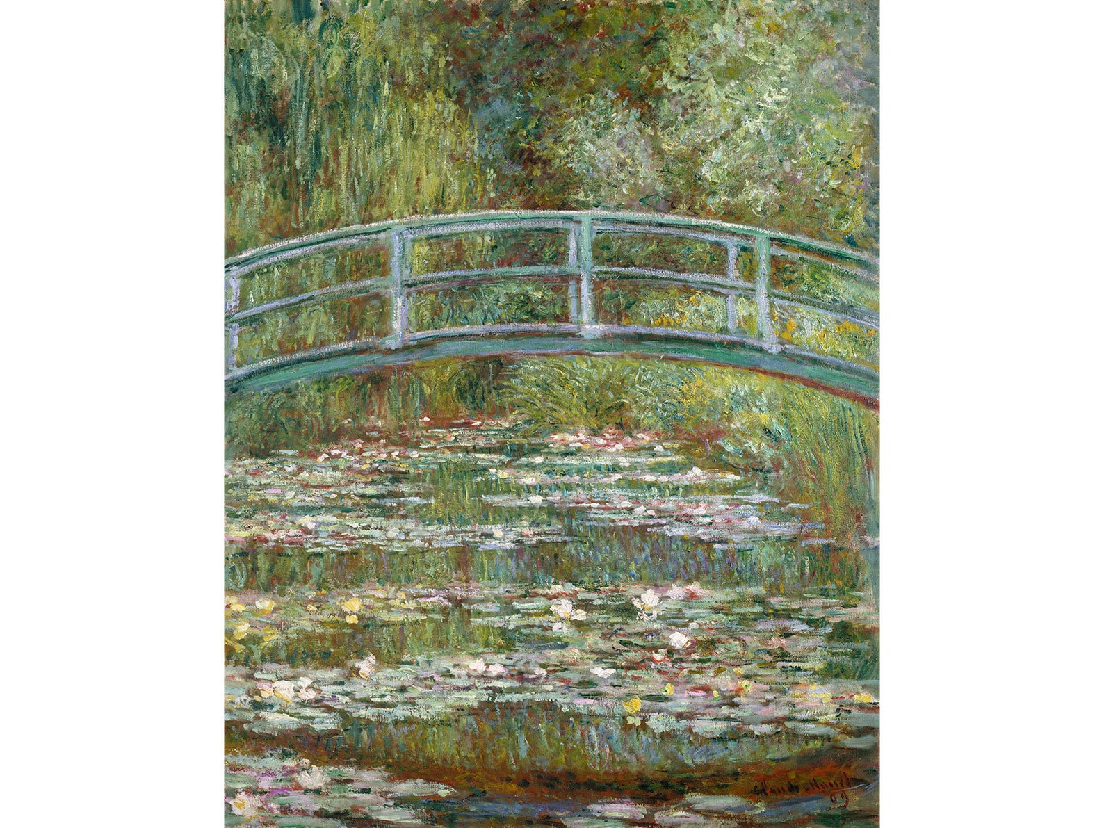 Claude Monet : Bridge Over a Pond of Water Lilies (1899) - Giclee Fine ...