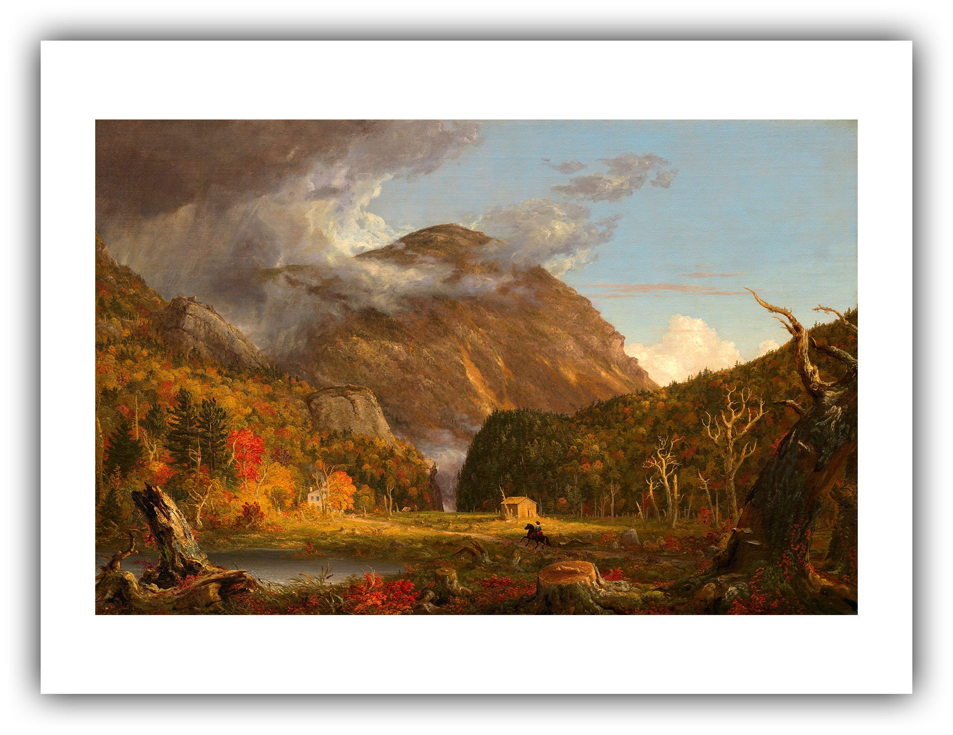 Thomas Cole : A View of the Mountain Pass Called the Notch of the White ...