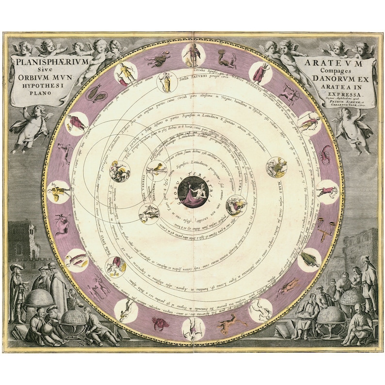 Andreas Cellarius : the Planisphere of Aratus (plate 8) (harmonia ...