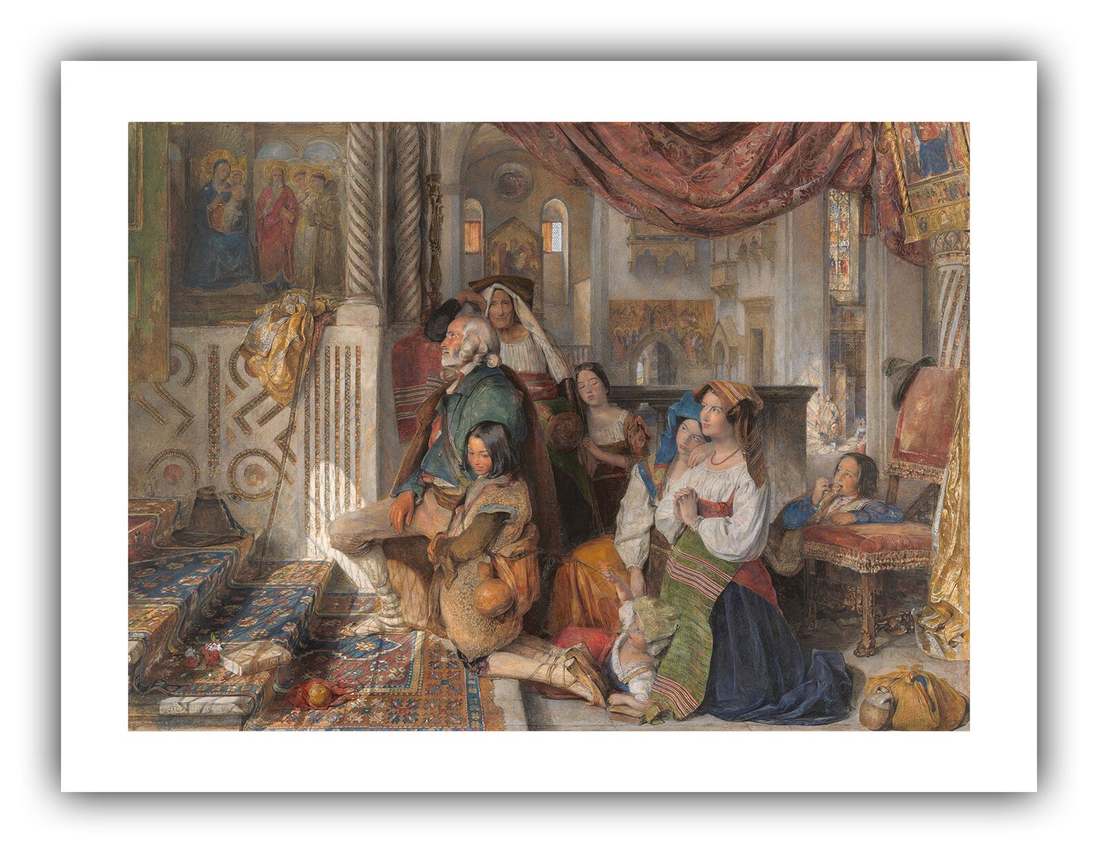 John Frederick Lewis : Roman Pilgrims 1854 Giclee Fine Art - Etsy