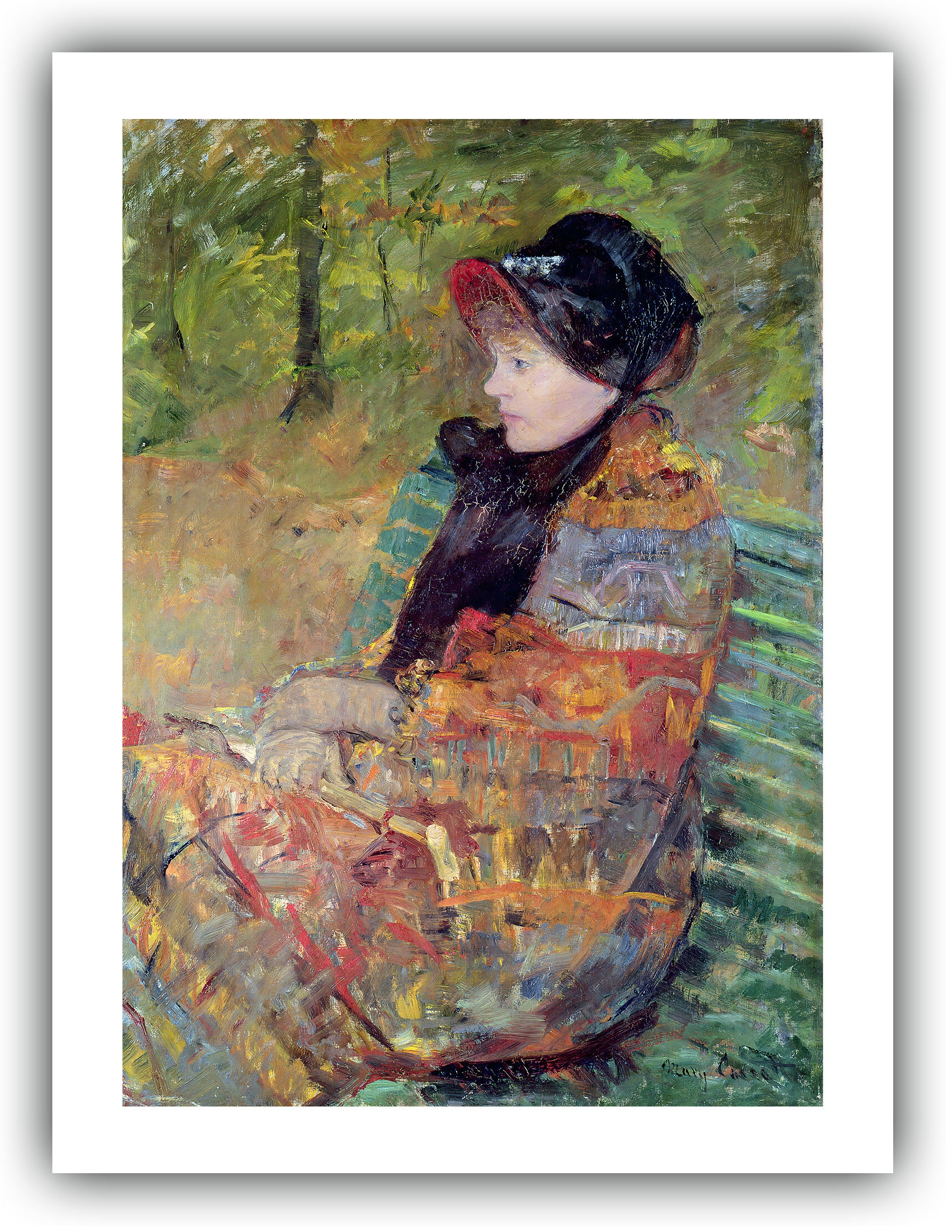 Mary Cassatt : Portrait of Mlle C. Lydia Cassatt (1880) - Giclee Fine ...