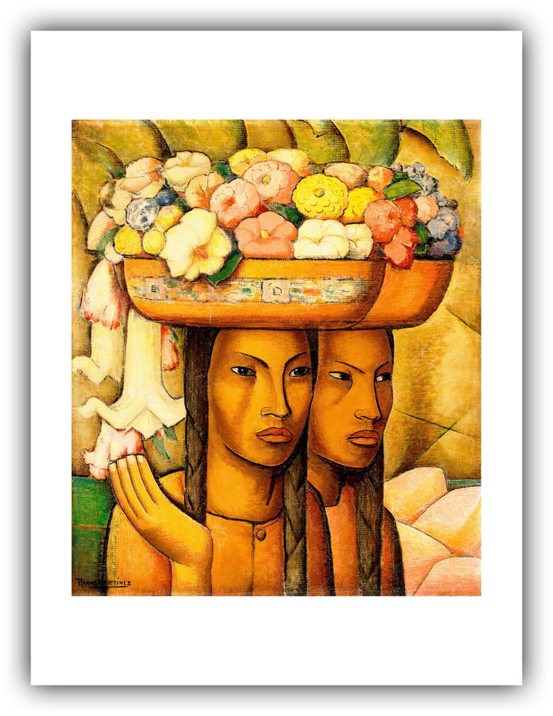 Alfredo Ramos Martinez : Flower Sellers - Giclee Fine Art Print - Etsy