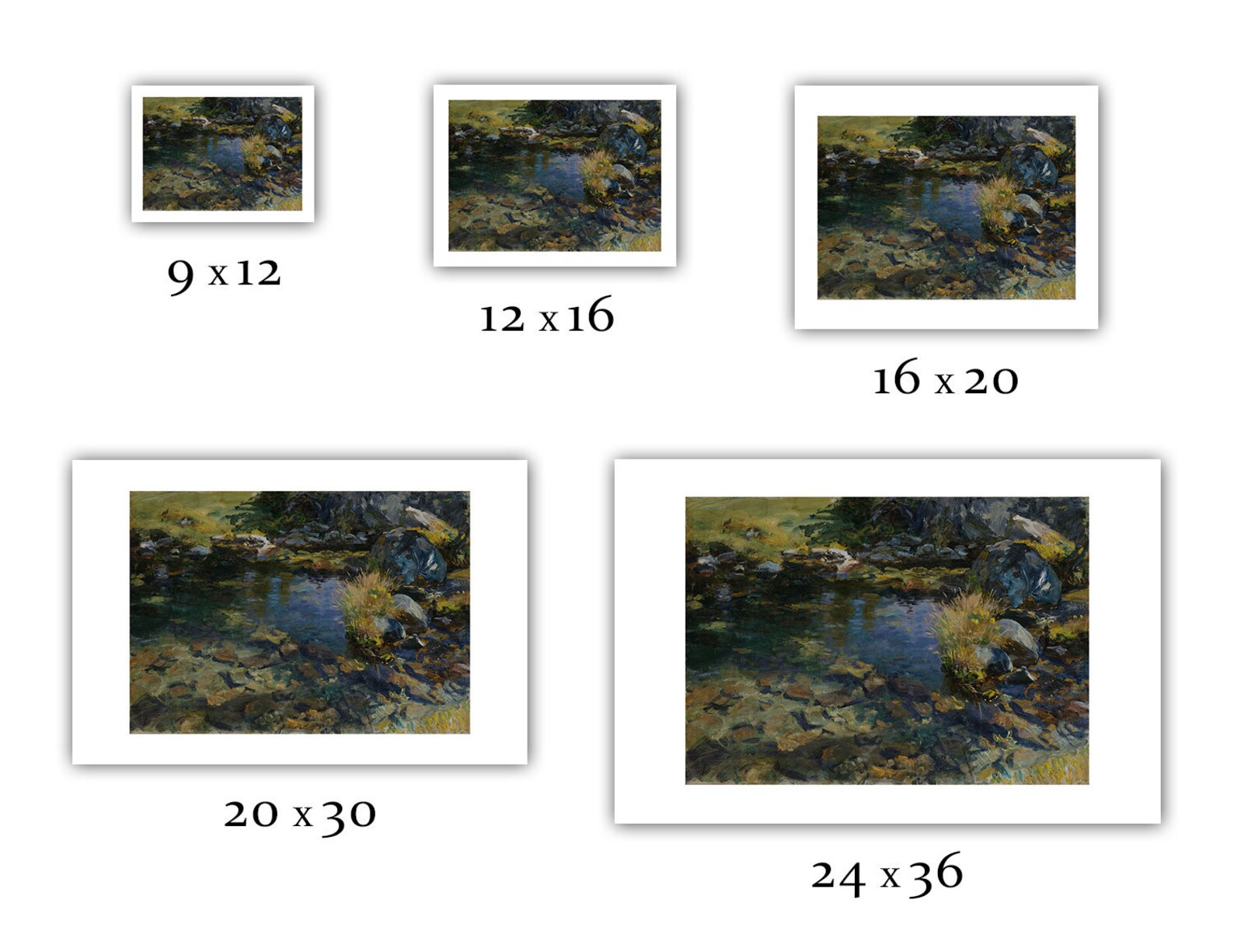 John Singer Sargent : alpine Pool 1907 Giclee | Etsy