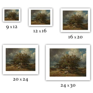 Jules Dupre : the Old Oak (c. 1870) - Giclee Fine Art Print - Etsy