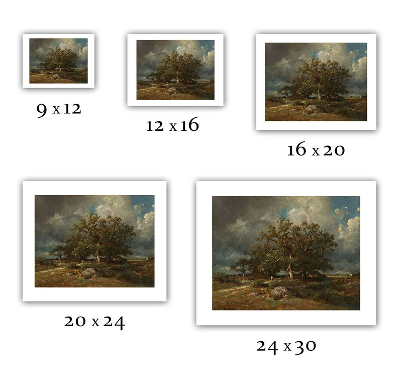 Jules Dupre : the Old Oak c. 1870 Giclee Fine Art Print - Etsy