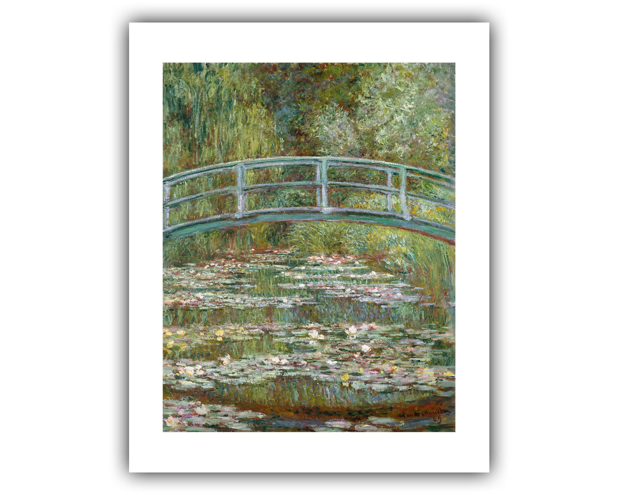 Claude Monet : bridge Over a Pond of Water Lilies | Etsy