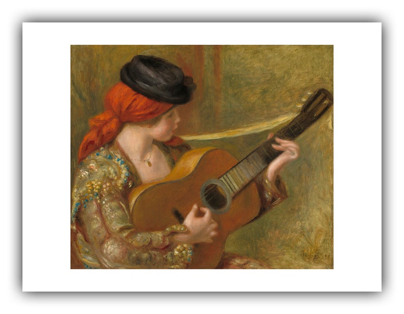Pierre-auguste Renoir : Young Spanish Woman With a Guitar (1898 ...