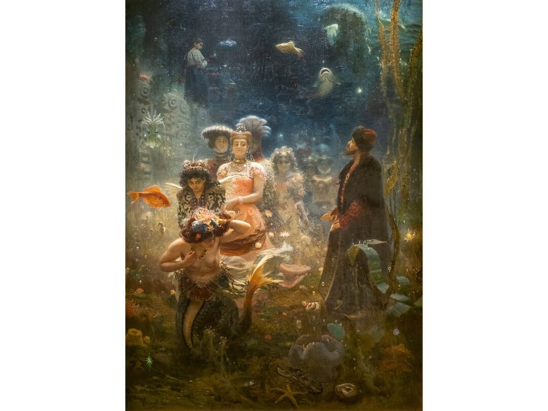 Ilya Repin : Sadko in the Underwater Kingdom (1876) - Giclee Fine Art ...