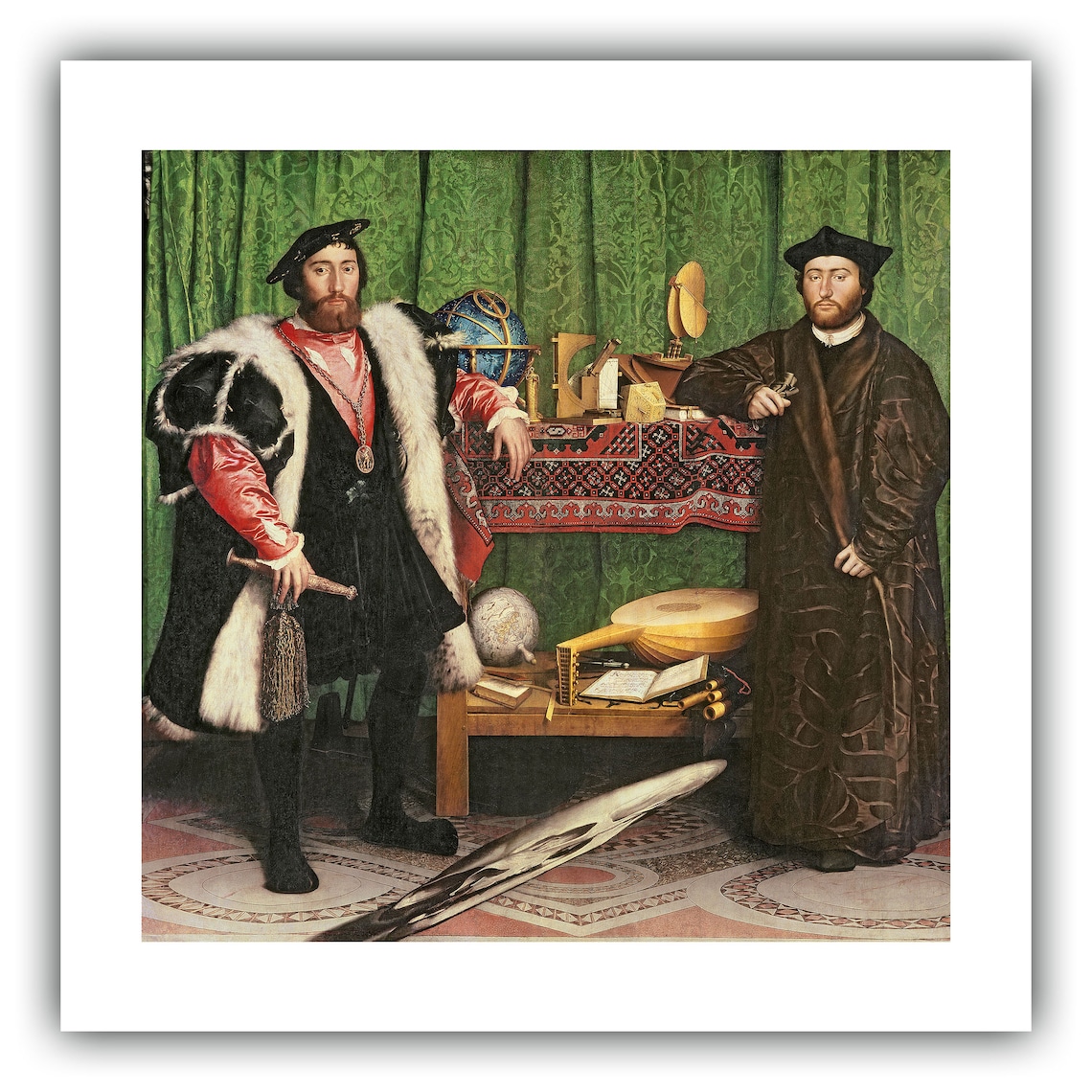 Hans Holbein the Younger : the Ambassadors (1533) - Giclee Fine Art ...