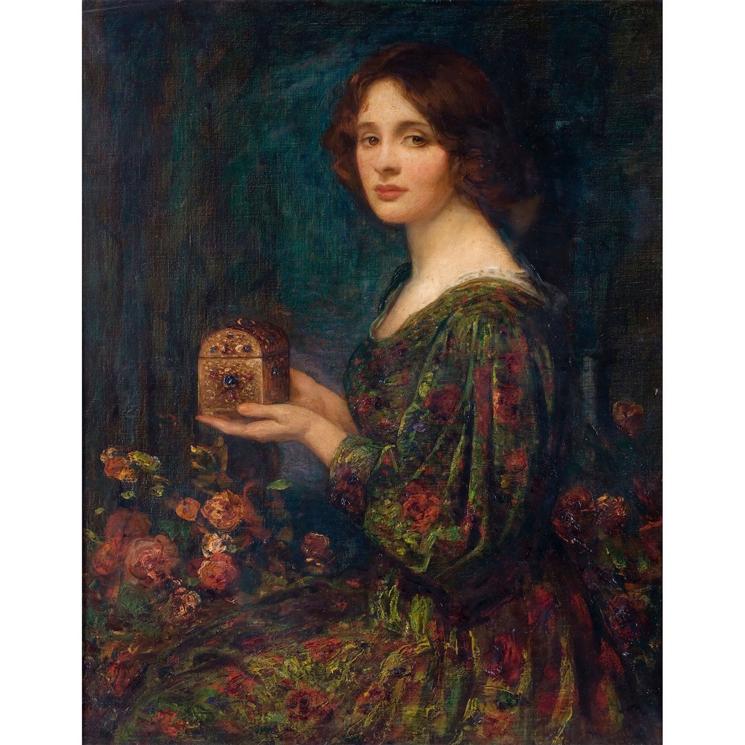 Thomas Edwin Mostyn : the Jeweled Casket - Giclee Fine Art Print - Etsy