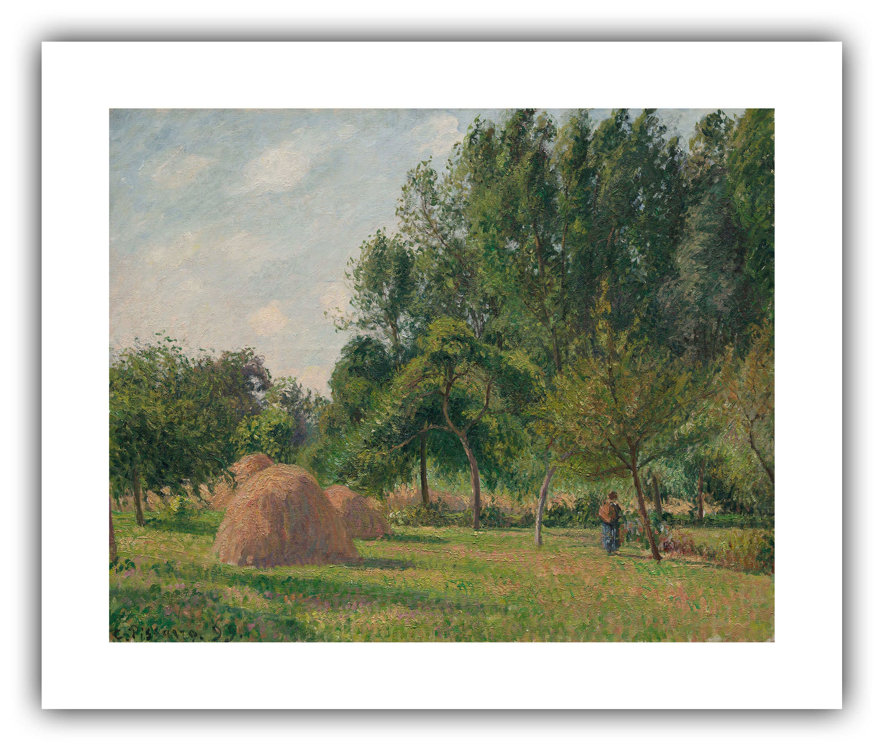 Camille Pissarro : Haystacks Morning Eragny 1899 Giclee - Etsy Australia