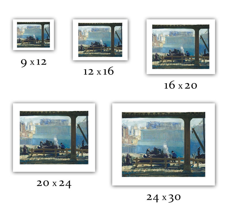 George Bellows : Blue Morning (1909) - Giclee Fine Art Print - Etsy