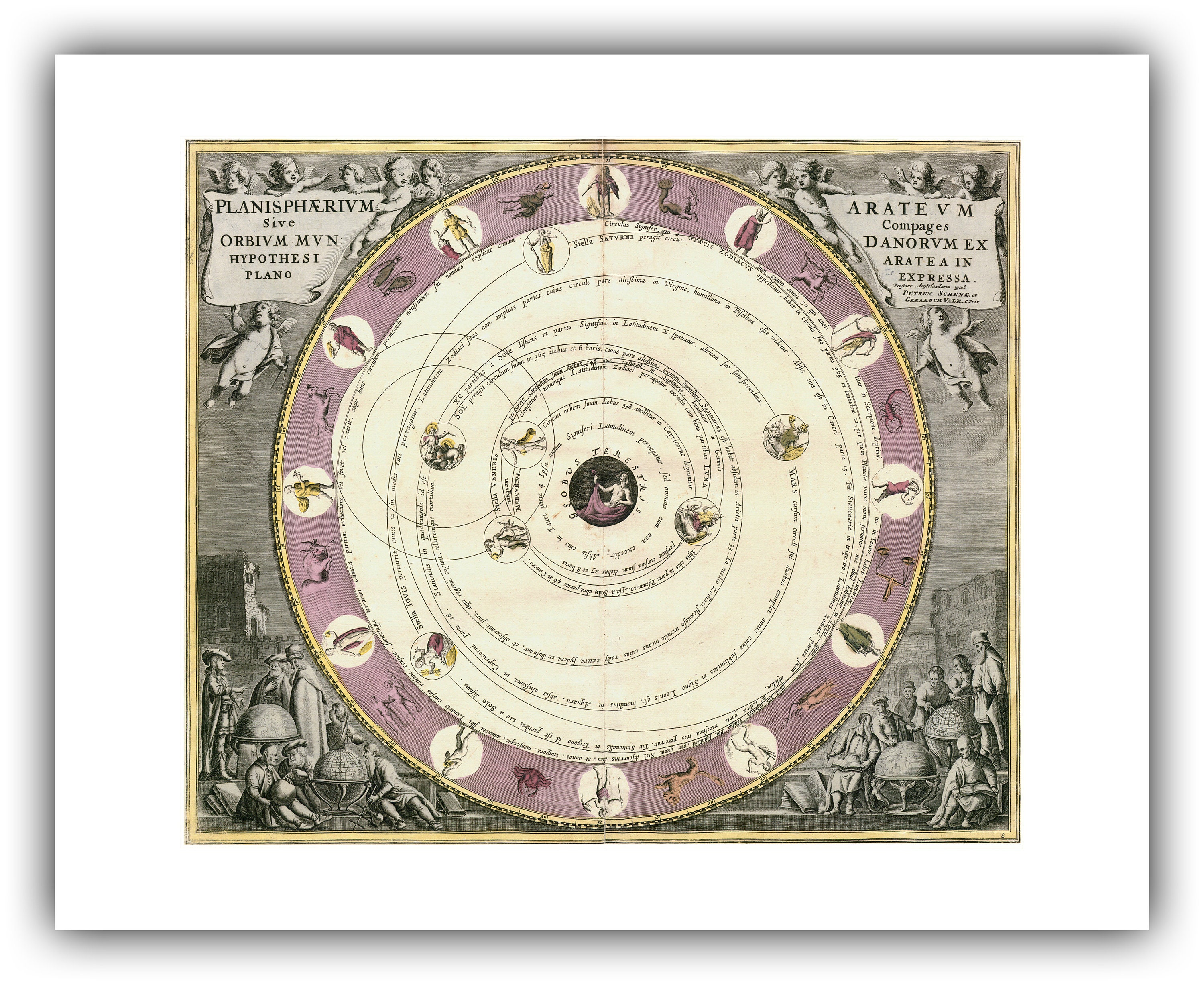Andreas Cellarius : the Planisphere of Aratus (plate 8) (harmonia ...