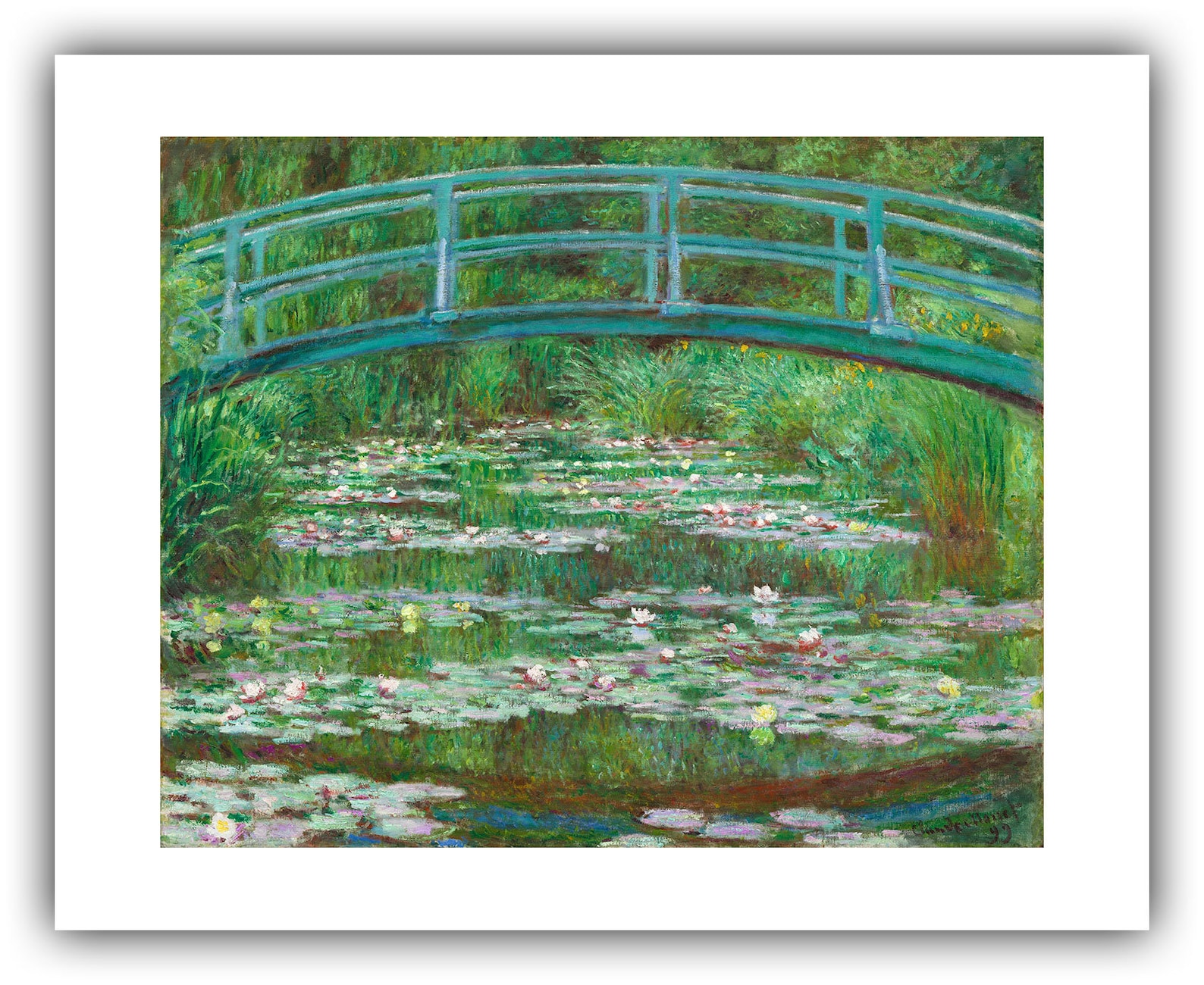 Claude Monet : the Japanese Footbridge (1899) - Giclee Fine Art Print ...