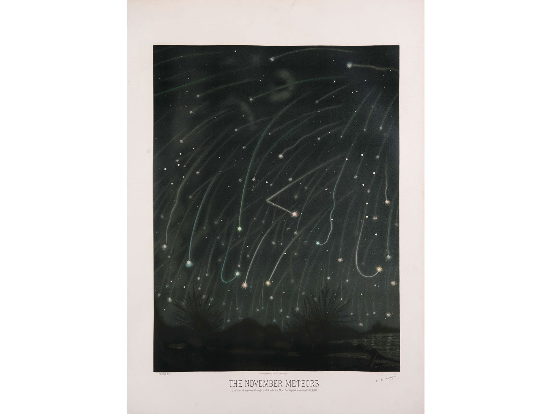 Etienne Leopold Trouvelot : the November Meteors (the Trouvelot ...