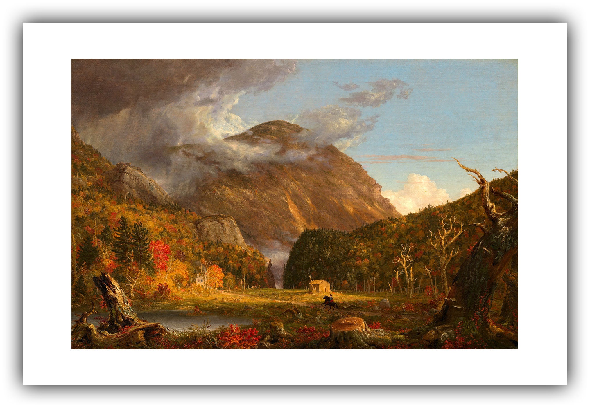 Thomas Cole : A View of the Mountain Pass Called the Notch of the White ...