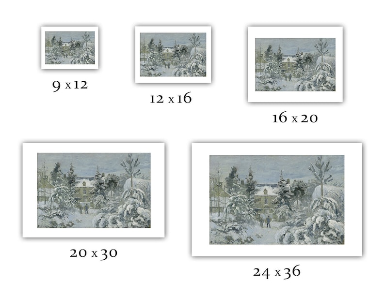 Camille Pissarro : Piette's House at Montfoucault (1874) - Giclee Fine ...