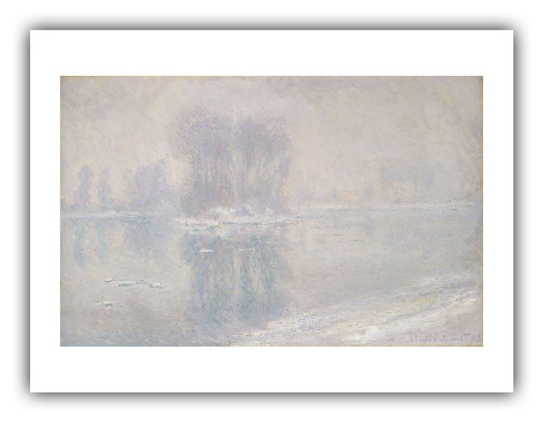 Claude Monet : Ice Floes 1893 Giclee Fine Art Print - Etsy