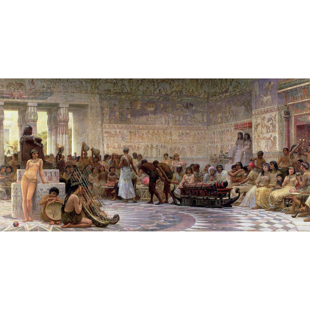 Edwin Long : an Egyptian Feast (1877) - Giclee Fine Art Print - Etsy