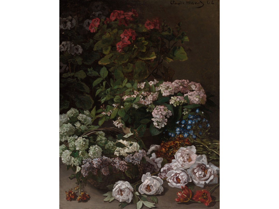 Claude Monet : Spring Flowers (1864) - Giclee Fine Art Print - Etsy