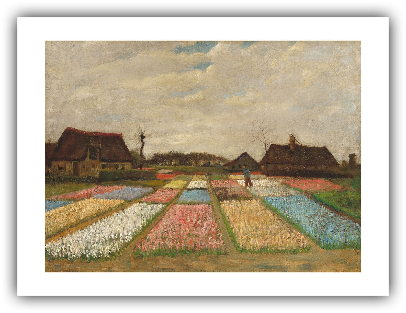 Vincent Van Gogh : Flower Beds in Holland (bulb Fields) (1883) - Giclee ...