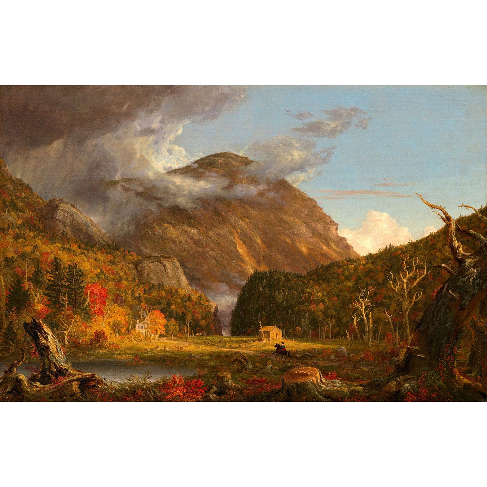 Thomas Cole : A View of the Mountain Pass Called the Notch of the White ...