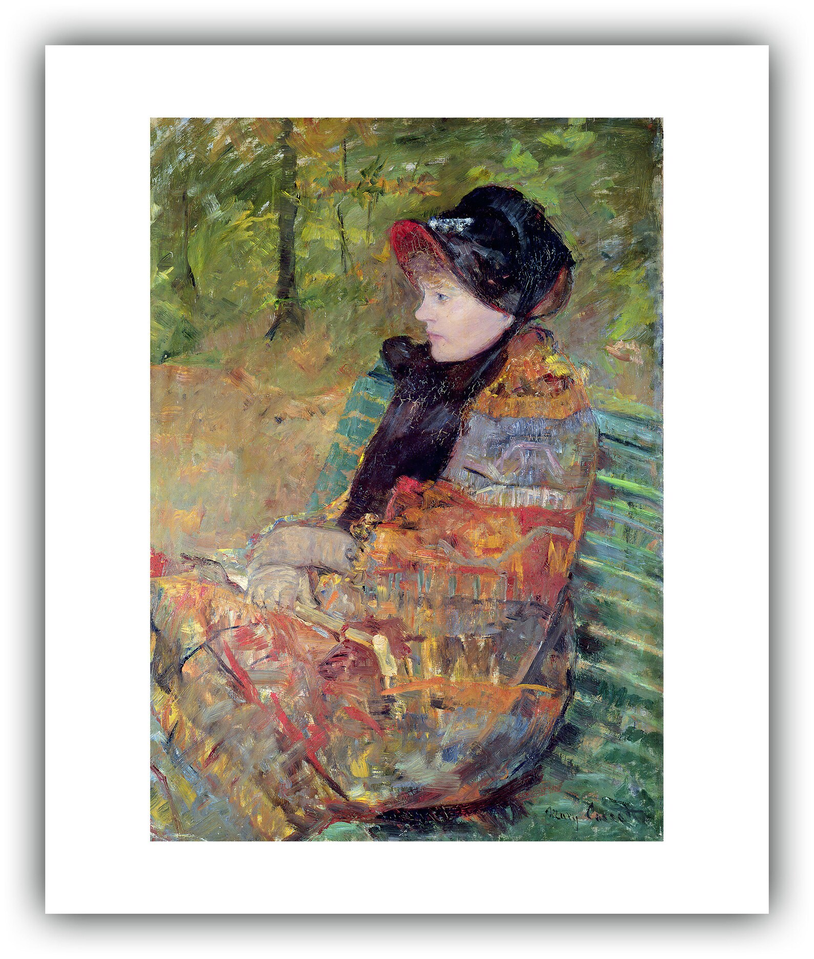 Mary Cassatt : Portrait of Mlle C. Lydia Cassatt (1880) - Giclee Fine ...