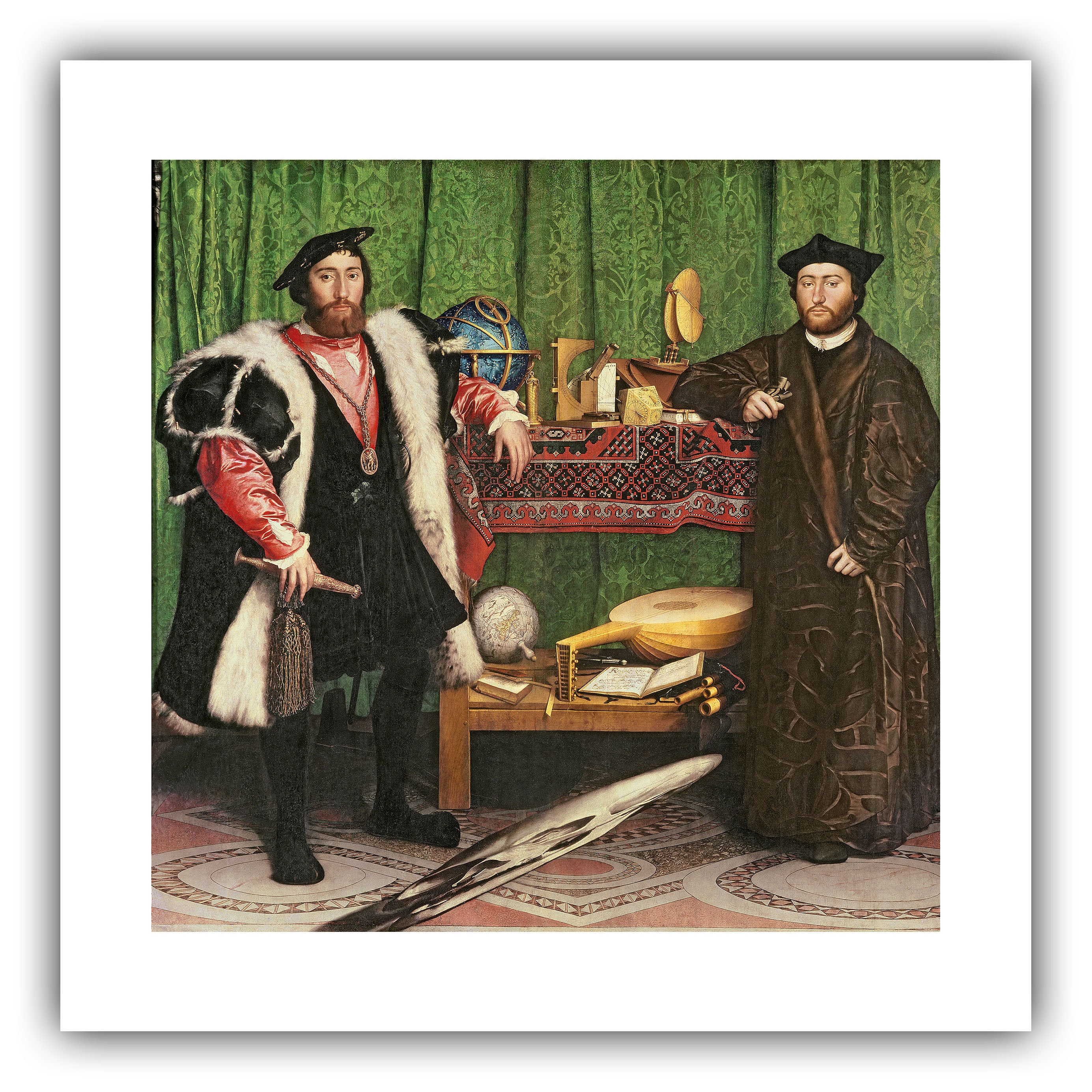 Hans Holbein the Younger : the Ambassadors (1533) - Giclee Fine Art ...