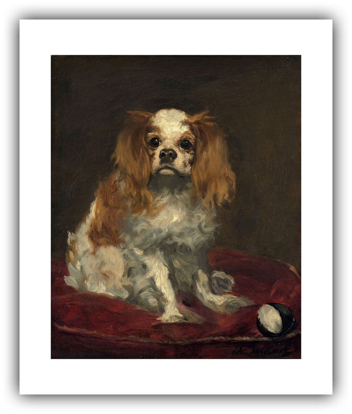 Edouard Manet : A King Charles Spaniel (c. 1866) - Giclee Fine Art ...