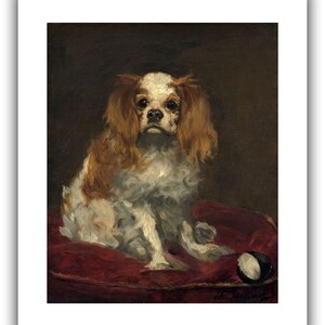 Edouard Manet : A King Charles Spaniel (c. 1866) - Giclee Fine Art ...