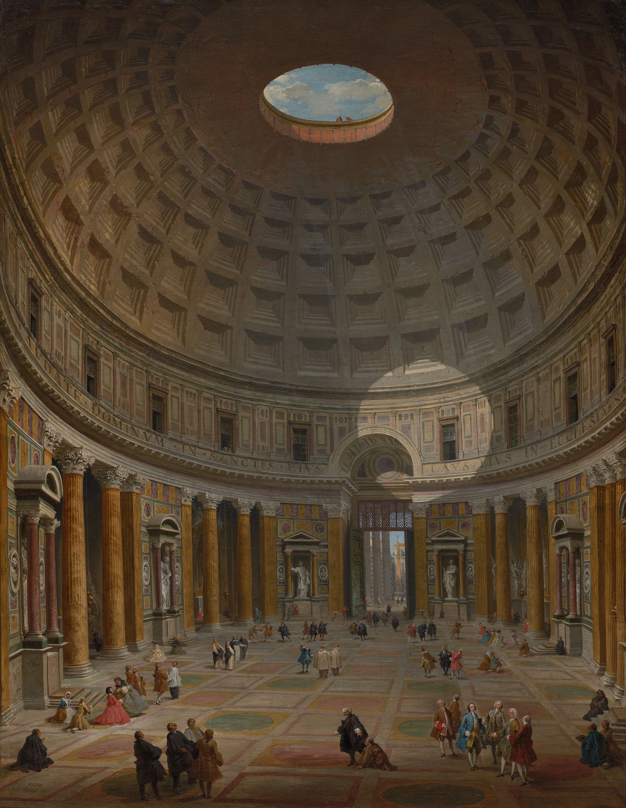 Giovanni Paolo Panini : Interior of the Pantheon | Etsy
