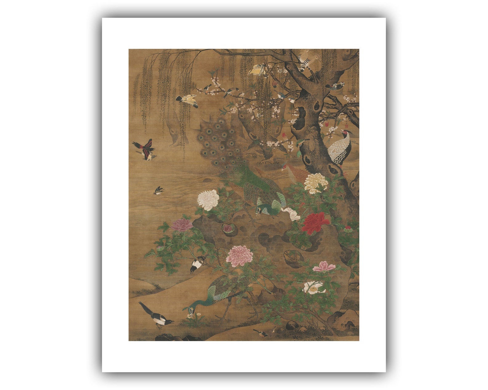 Yin Hong : Birds Gather under the Spring Willow | Etsy