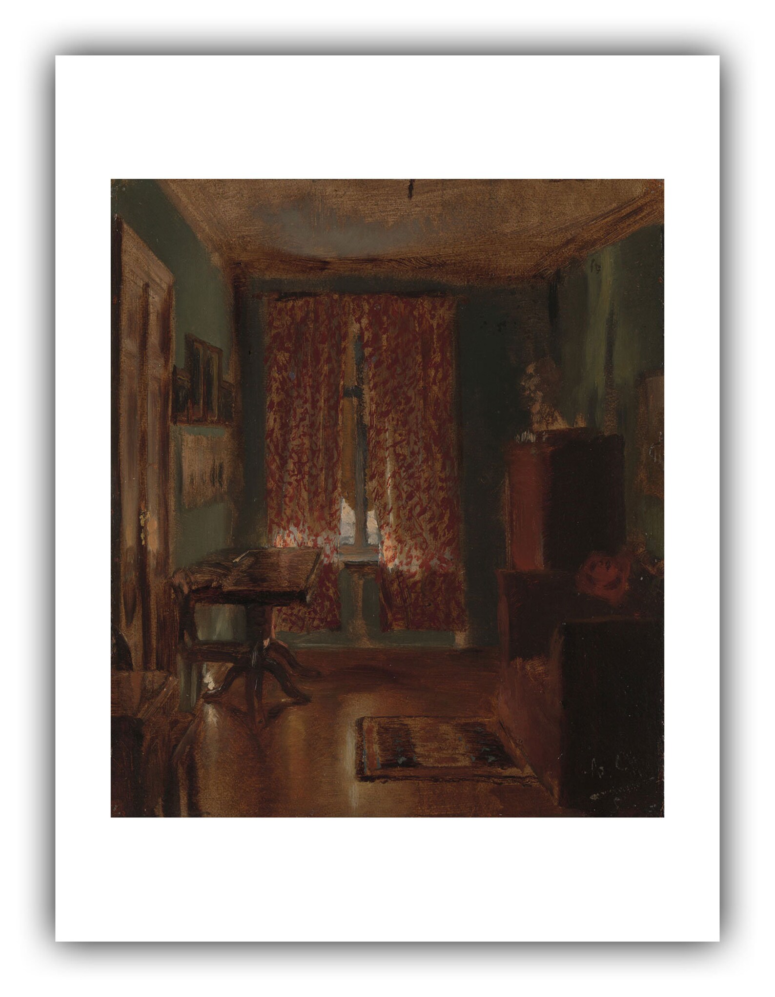 Adolph Menzel : the Artist's Sitting Room in Ritterstrasse (1851 ...