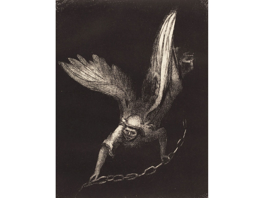 Odilon Redon : and I Saw an Angel Come Down From Heaven, Having the Key ...