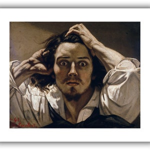 Gustave Courbet : the Desperate Man (1843-1845) - Giclee Fine Art Print ...