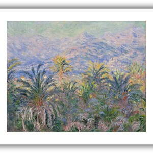 Claude Monet : Palm Trees at Bordighera (1884) - Giclee Fine Art Print ...