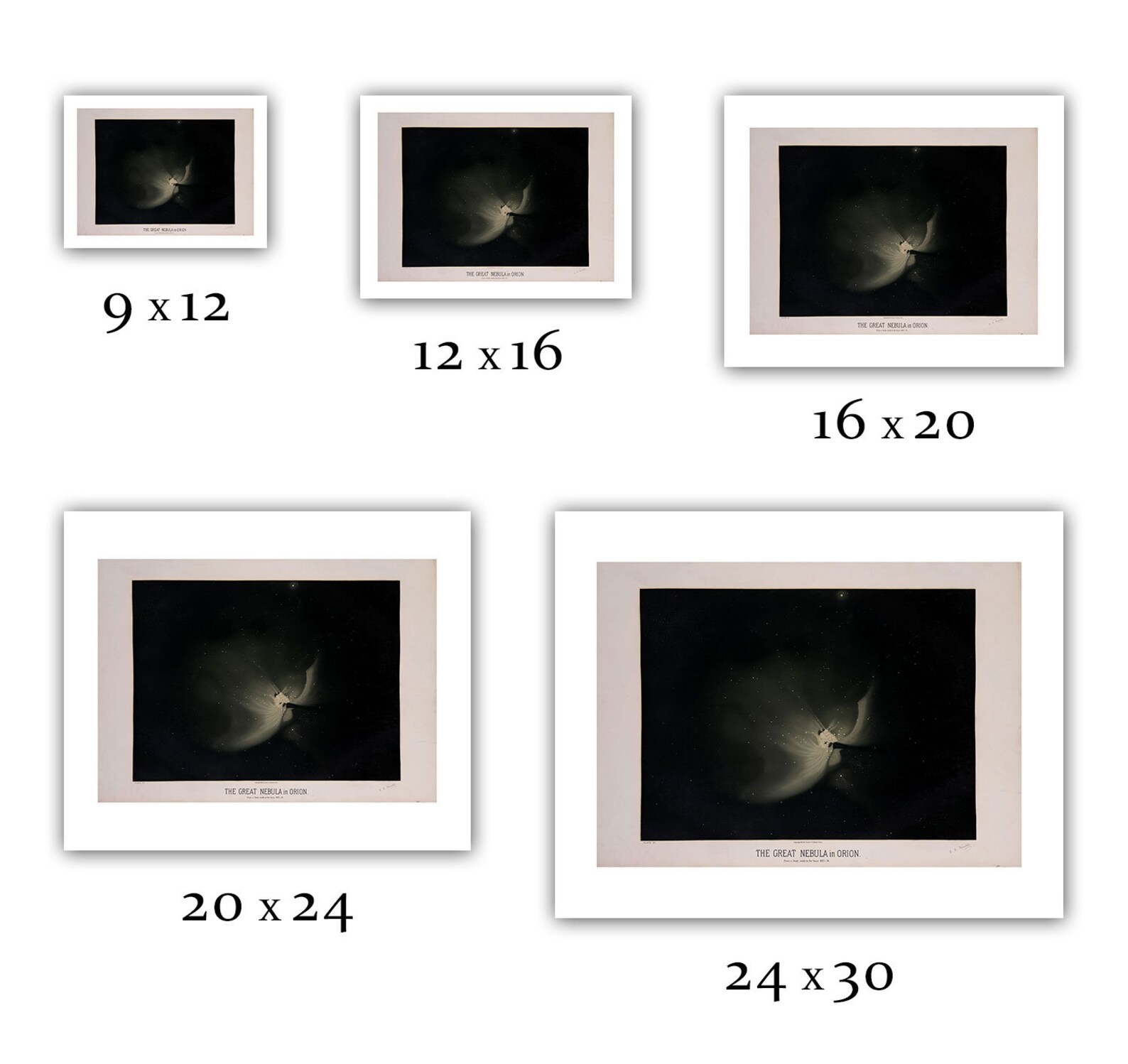 Etienne Leopold Trouvelot : the Great Nebula in Orion (the Trouvelot ...