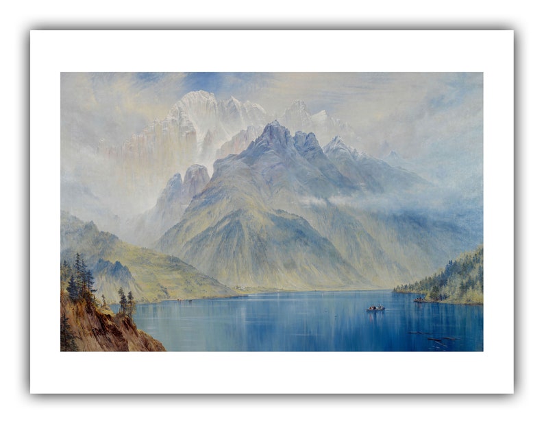 Elijah Walton : Monte Civetta, Italy (1867) - Giclee Fine Art Print - Etsy
