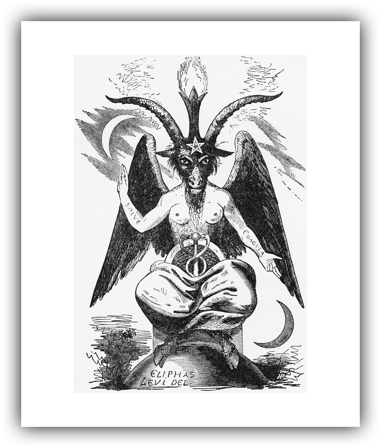 Eliphas Levi : Baphomet 1855 Giclee Fine Art Print - Etsy