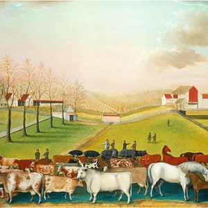 Edward Hicks : the Cornell Farm 1848 Giclee Fine Art Print - Etsy