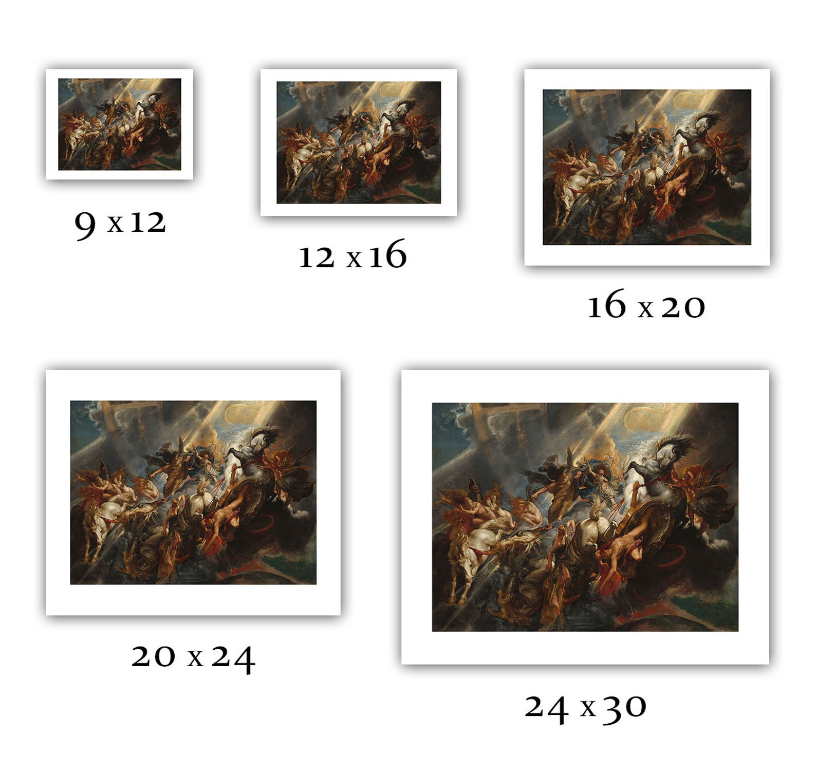 Peter Paul Rubens : the Fall of Phaeton c. | Etsy