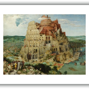 Pieter Brueghel the Elder : the Tower of Babel (1563) - Giclee Fine Art ...