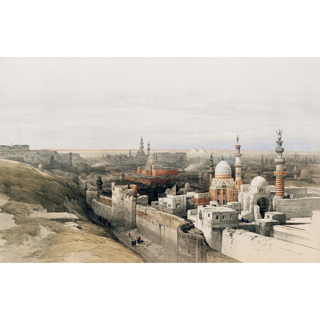 David Roberts : Cairo - Looking West (1842-1849) - Giclee Fine Art ...