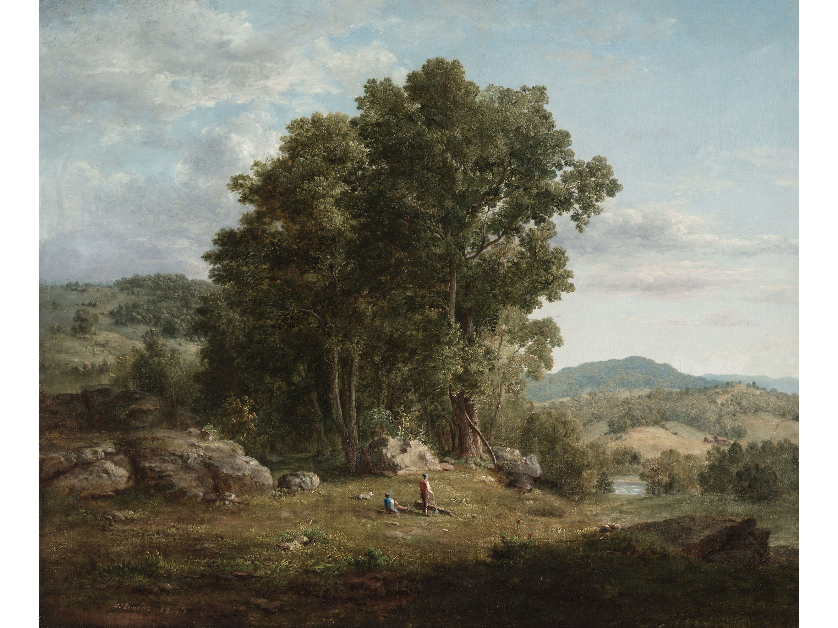 George Inness Print the Wood Chopper - Etsy