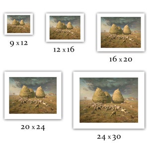 Jean-francois Millet : Haystacks - Autumn (c. 1874) - Giclee Fine Art ...
