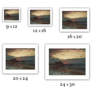 George Inness : A Winter Sky (1866) - Giclee Fine Art Print - Etsy