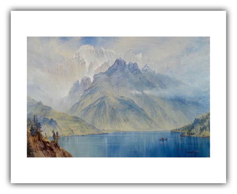 Elijah Walton : Monte Civetta, Italy (1867) - Giclee Fine Art Print - Etsy