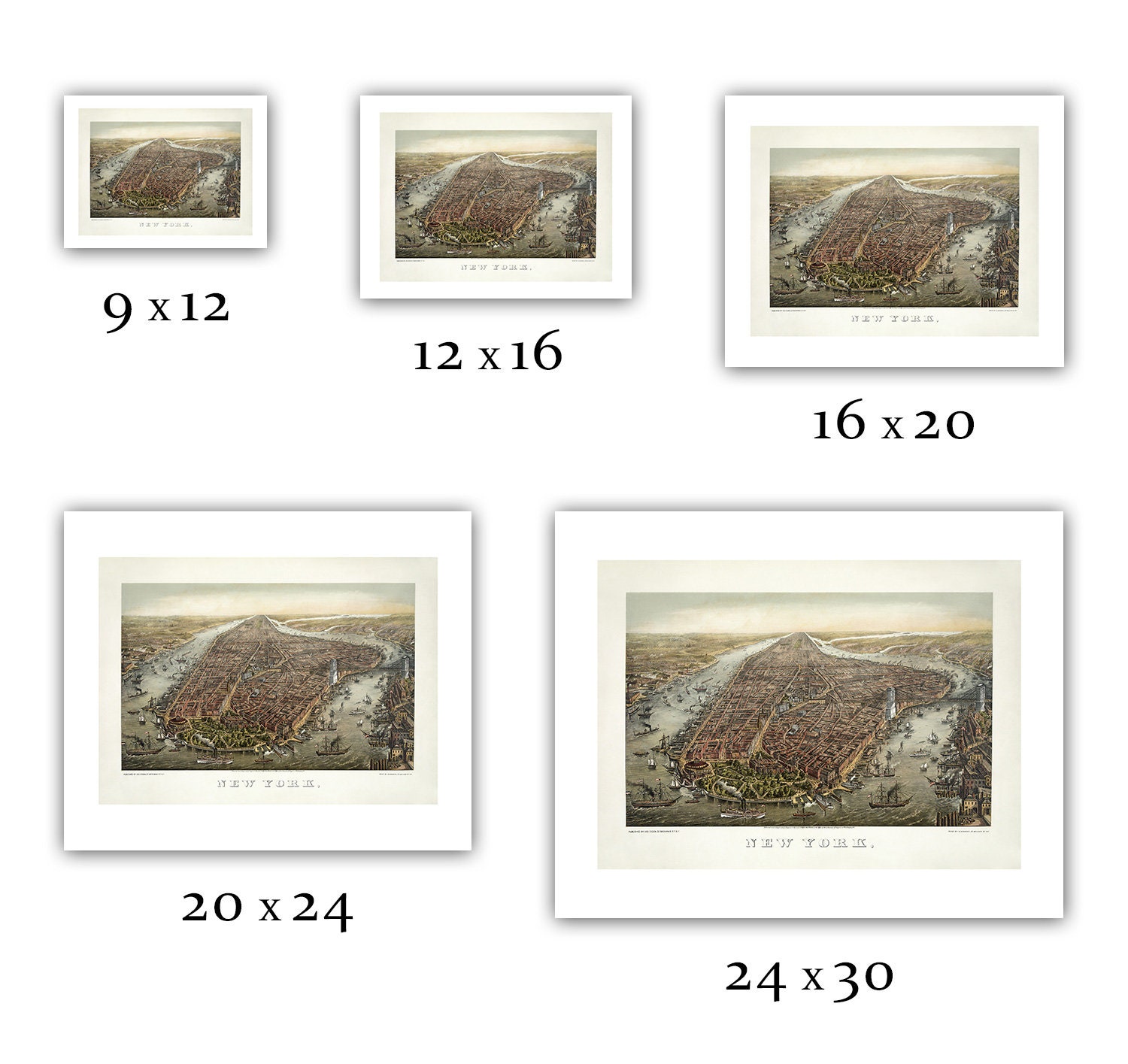 George Schlegel and George Degen : Perspective Map of | Etsy