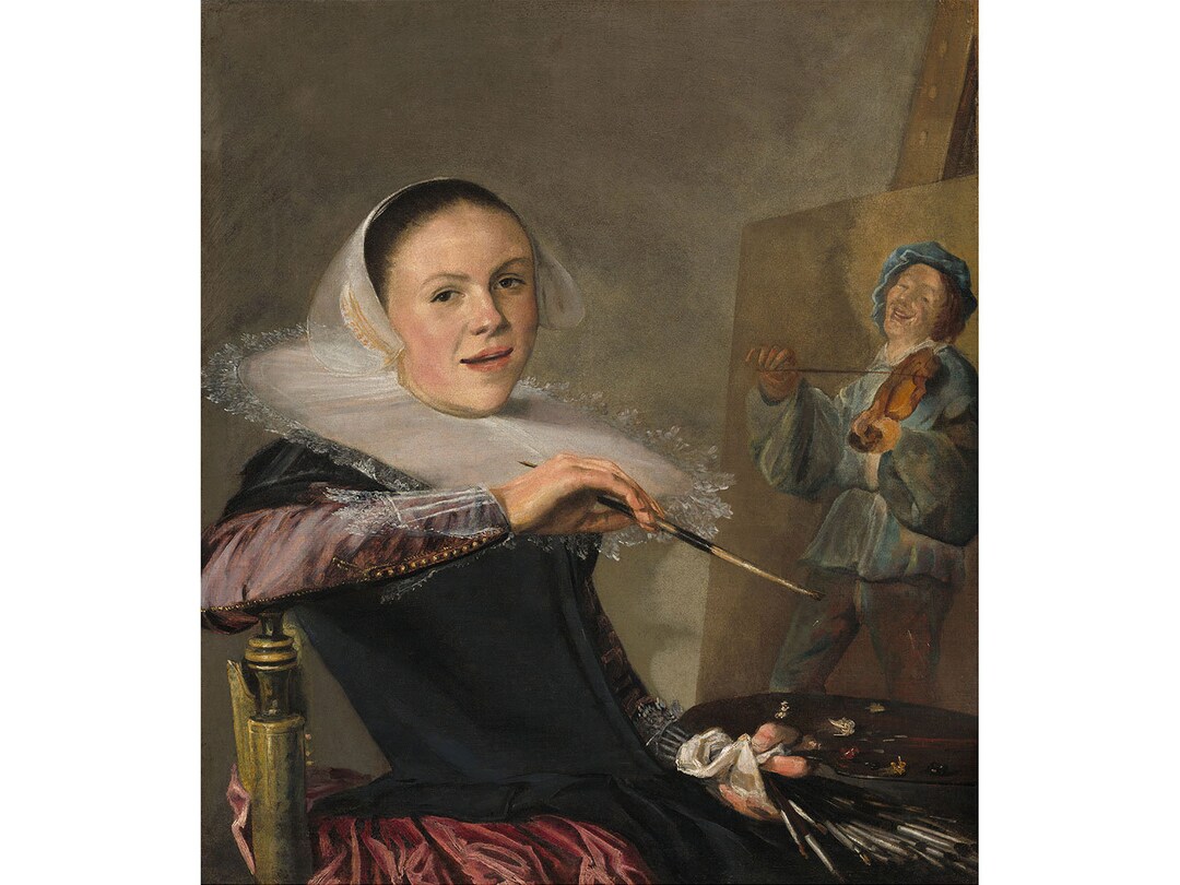 Judith Leyster Autoportret ok. 1630 Giclee Fine Art Print Etsy Polska